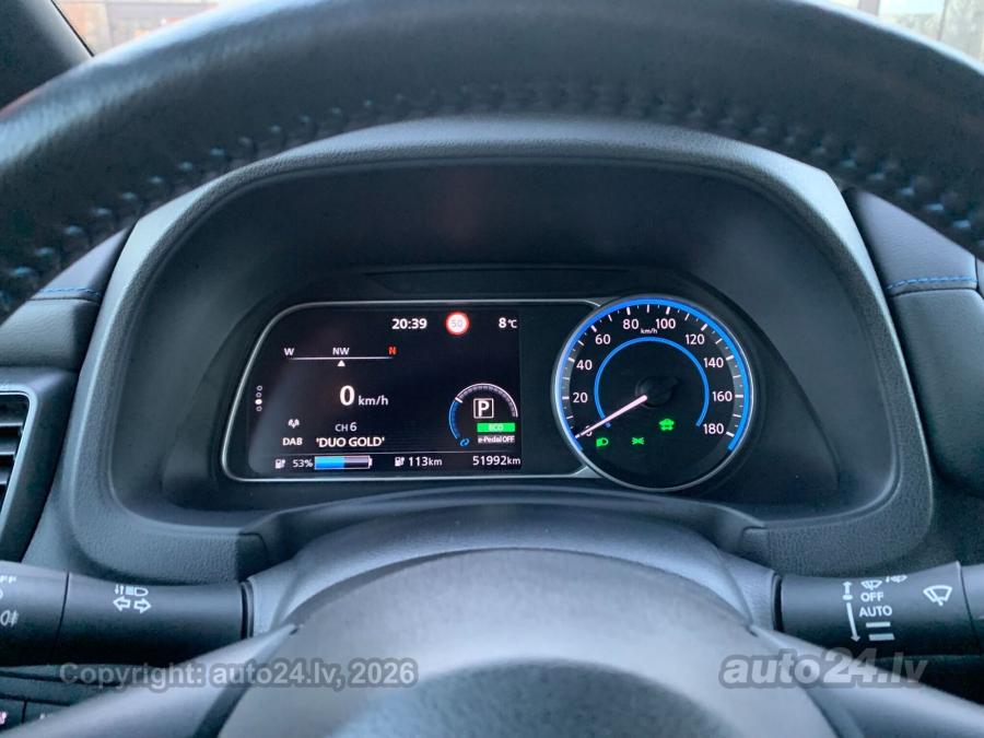 Melns Nissan Leaf 2021 Tallina, ar dzinēja tilpumu 0.00 L un nobraukumu 52 tūkst. km par 15400 €, foto 18 vietnē AUTOMOTO.COM.LV