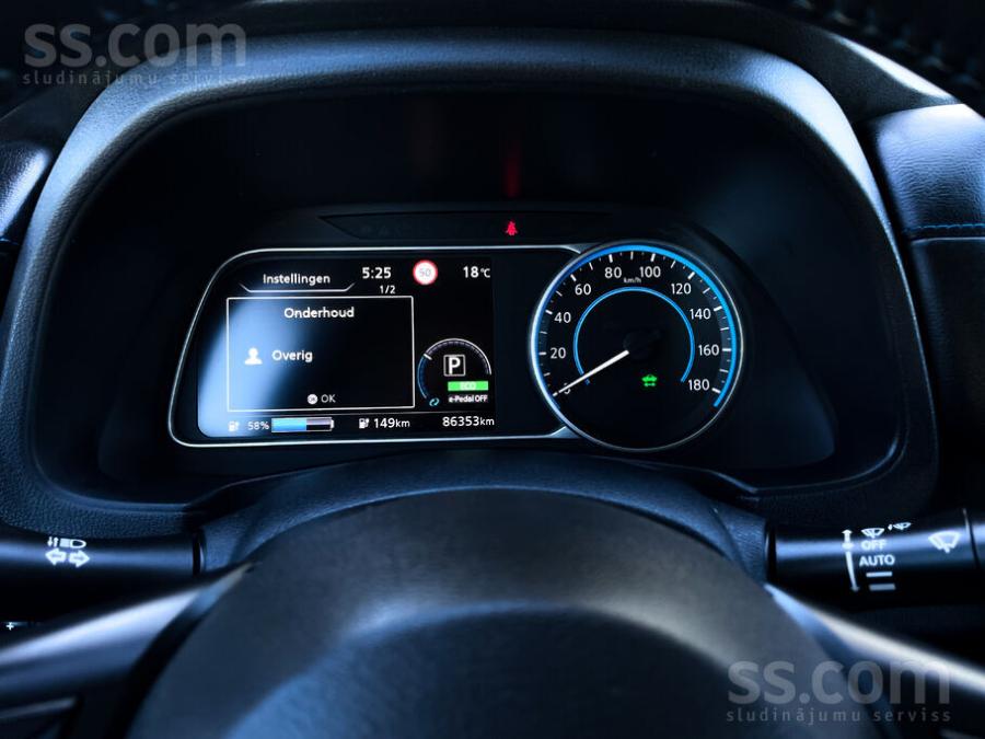 Черный Ниссан Лиф 2021 в Елгава, объемом двигателя 0.00 л и пробегом 86 тыс. км за 14590 €, фото 20 на AUTOMOTO.COM.LV