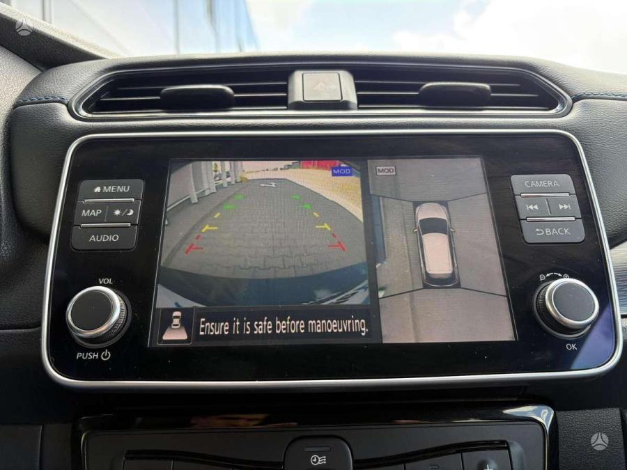 Black Nissan Leaf 2021 in Vilnius, with an engine capacity of 0.00 L and mileage of 120 thousand km for 14999 €, photo 11 on AUTOMOTO.COM.LV