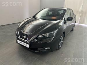 Black Nissan Leaf 2021 in Riga, with an engine capacity of 0.00 L and mileage of 40 thousand km for 15990 €, photo  on AUTOMOTO.COM.LV