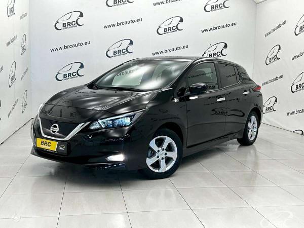 Black Nissan Leaf 2021 in Vilnius, with an engine capacity of 0.00 L and mileage of 46 thousand km for 12500 €, photo 1 on AUTOMOTO.COM.LV