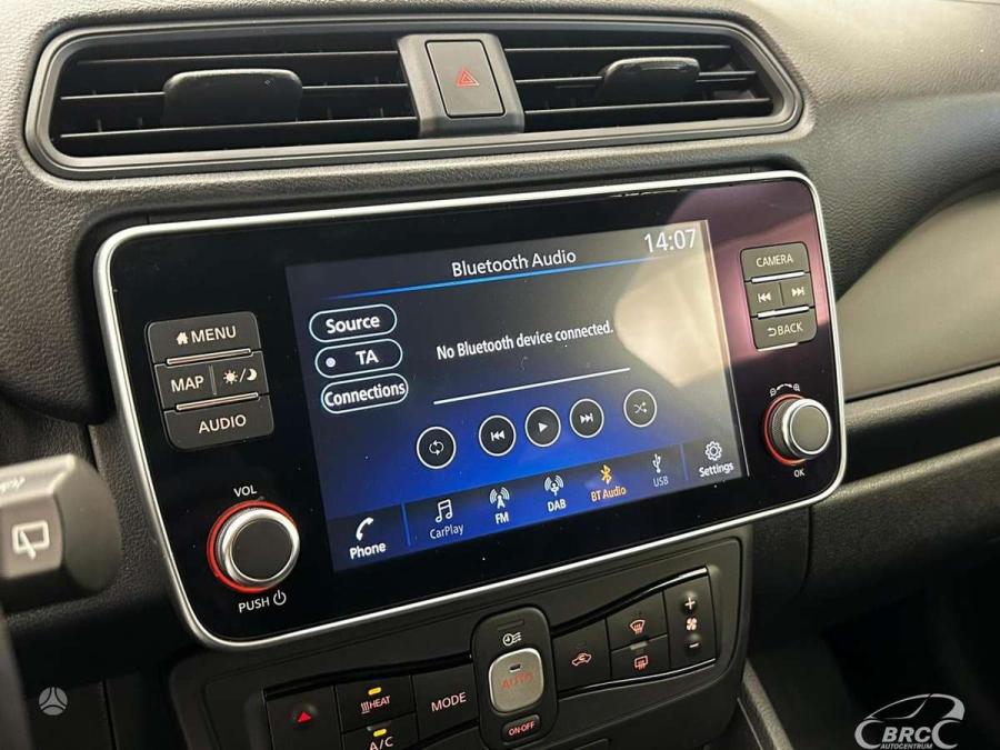 Black Nissan Leaf 2021 in Vilnius, with an engine capacity of 0.00 L and mileage of 46 thousand km for 12500 €, photo 22 on AUTOMOTO.COM.LV
