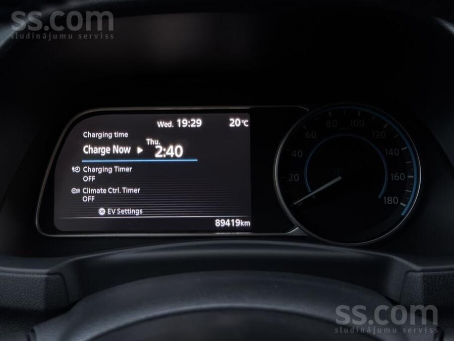 Melns Nissan Leaf 2021 Rīga, ar dzinēja tilpumu 0.00 L un nobraukumu 89 tūkst. km par 14990 €, foto 19 vietnē AUTOMOTO.COM.LV