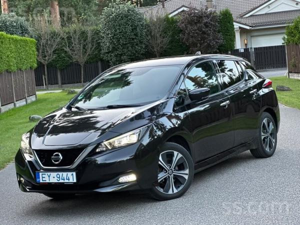 Black Nissan Leaf 2022 in Riga, with an engine capacity of 0.00 L and mileage of 73 thousand km for 16450 €, photo 1 on AUTOMOTO.COM.LV
