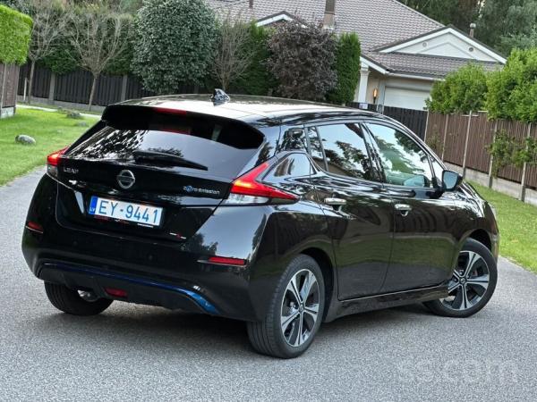 Black Nissan Leaf 2022 in Riga, with an engine capacity of 0.00 L and mileage of 73 thousand km for 16450 €, photo 2 on AUTOMOTO.COM.LV