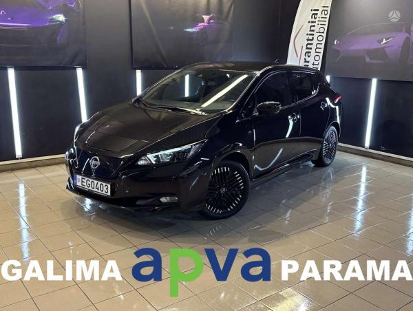 Black Nissan Leaf 2022 in Vilnius, with an engine capacity of 0.00 L and mileage of 62 thousand km for 16750 €, photo 1 on AUTOMOTO.COM.LV