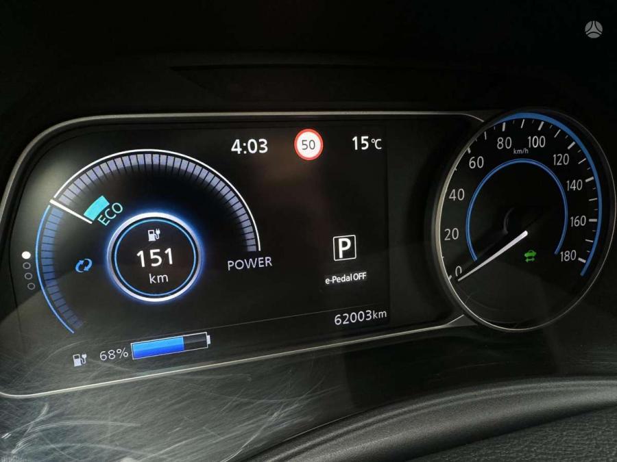 Melns Nissan Leaf 2022 Viļņa, ar dzinēja tilpumu 0.00 L un nobraukumu 62 tūkst. km par 16750 €, foto 8 vietnē AUTOMOTO.COM.LV