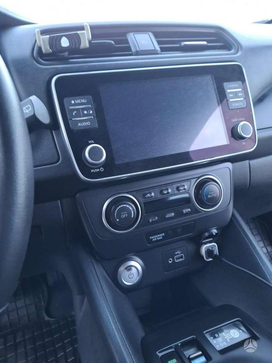 Black Nissan Leaf 2024 in Alytus, with an engine capacity of 0.00 L and mileage of 33 thousand km for 15500 €, photo 15 on AUTOMOTO.COM.LV