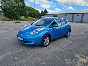 Blue Nissan Leaf 2013 in Ogre, with an engine capacity of 0.00 L and mileage of 0 thousand km for 3330 €, photo  on AUTOMOTO.COM.LV