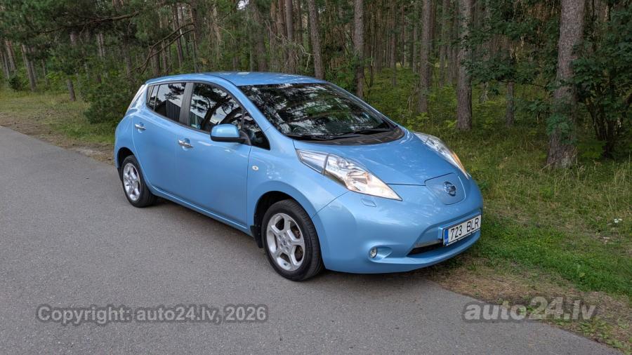 Blue Nissan Leaf 2014 in Tallinn, with an engine capacity of 0.00 L and mileage of 85 thousand km for 3900 €, photo 1 on AUTOMOTO.COM.LV
