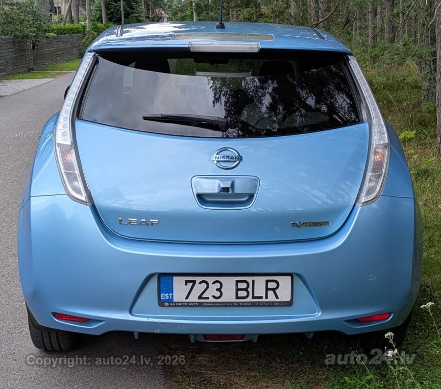 Blue Nissan Leaf 2014 in Tallinn, with an engine capacity of 0.00 L and mileage of 85 thousand km for 3900 €, photo 5 on AUTOMOTO.COM.LV