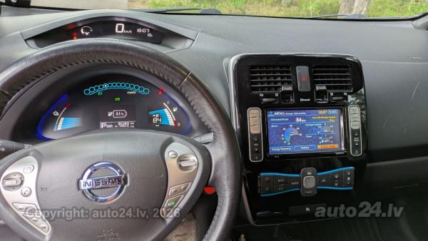 Blue Nissan Leaf 2014 in Tallinn, with an engine capacity of 0.00 L and mileage of 85 thousand km for 3900 €, photo 8 on AUTOMOTO.COM.LV