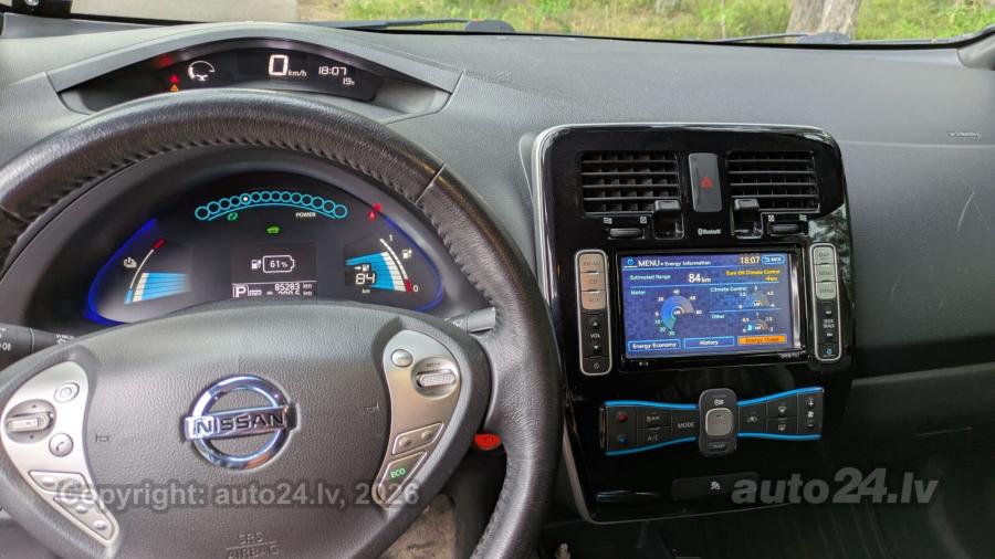 Blue Nissan Leaf 2014 in Tallinn, with an engine capacity of 0.00 L and mileage of 85 thousand km for 3900 €, photo 9 on AUTOMOTO.COM.LV