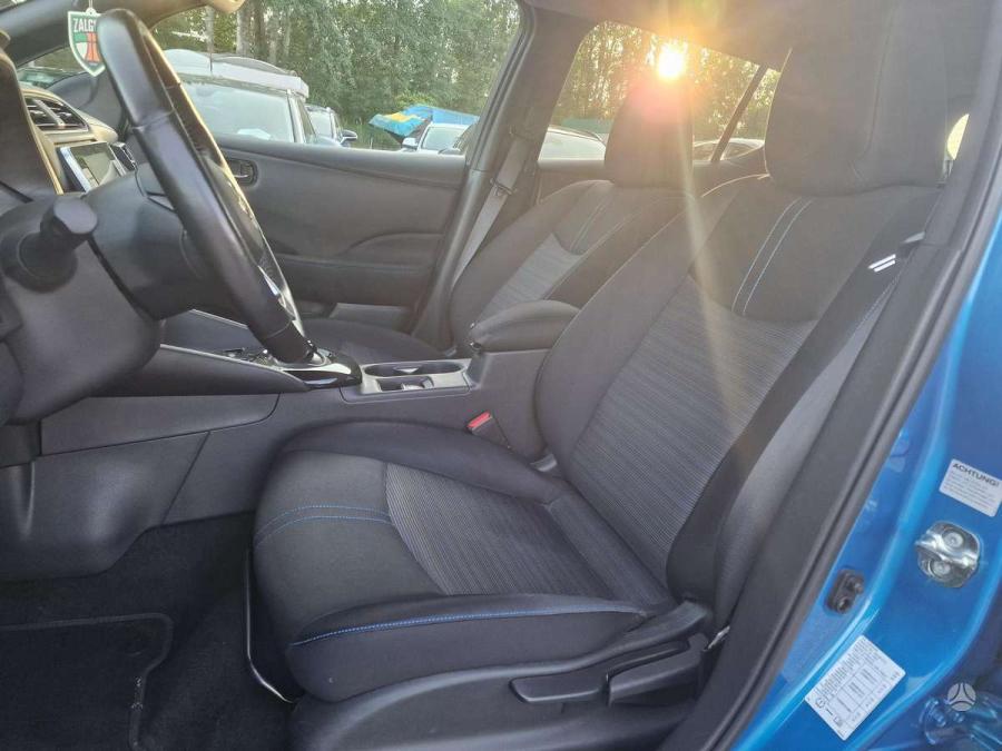 Blue Nissan Leaf 2019 in Kaunas, with an engine capacity of 0.00 L and mileage of 42 thousand km for 13490 €, photo 14 on AUTOMOTO.COM.LV
