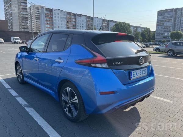 Blue Nissan Leaf 2020 in Riga, with an engine capacity of 0.00 L and mileage of 53 thousand km for 12500 €, photo 4 on AUTOMOTO.COM.LV