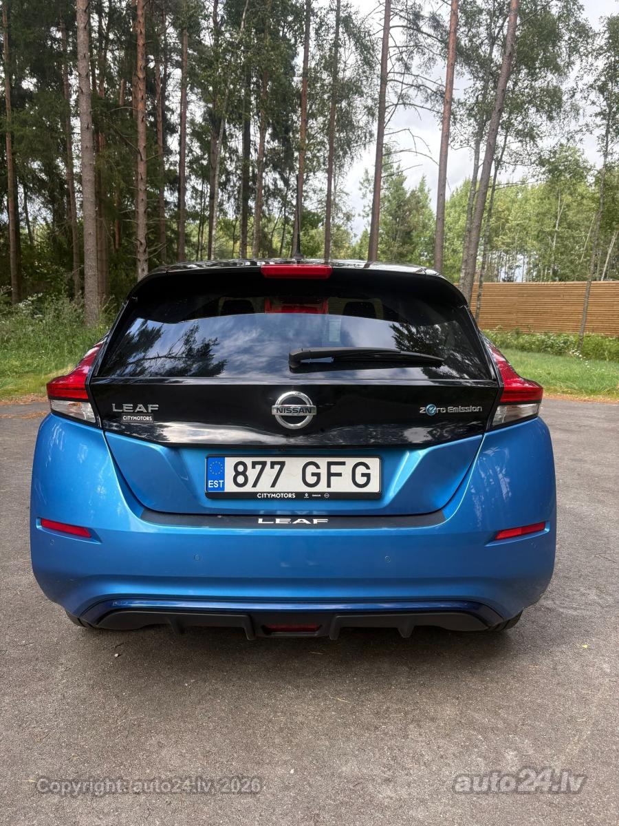 Zils Nissan Leaf 2020 Saku, ar dzinēja tilpumu 0.00 L un nobraukumu 58 tūkst. km par 15400 €, foto 5 vietnē AUTOMOTO.COM.LV
