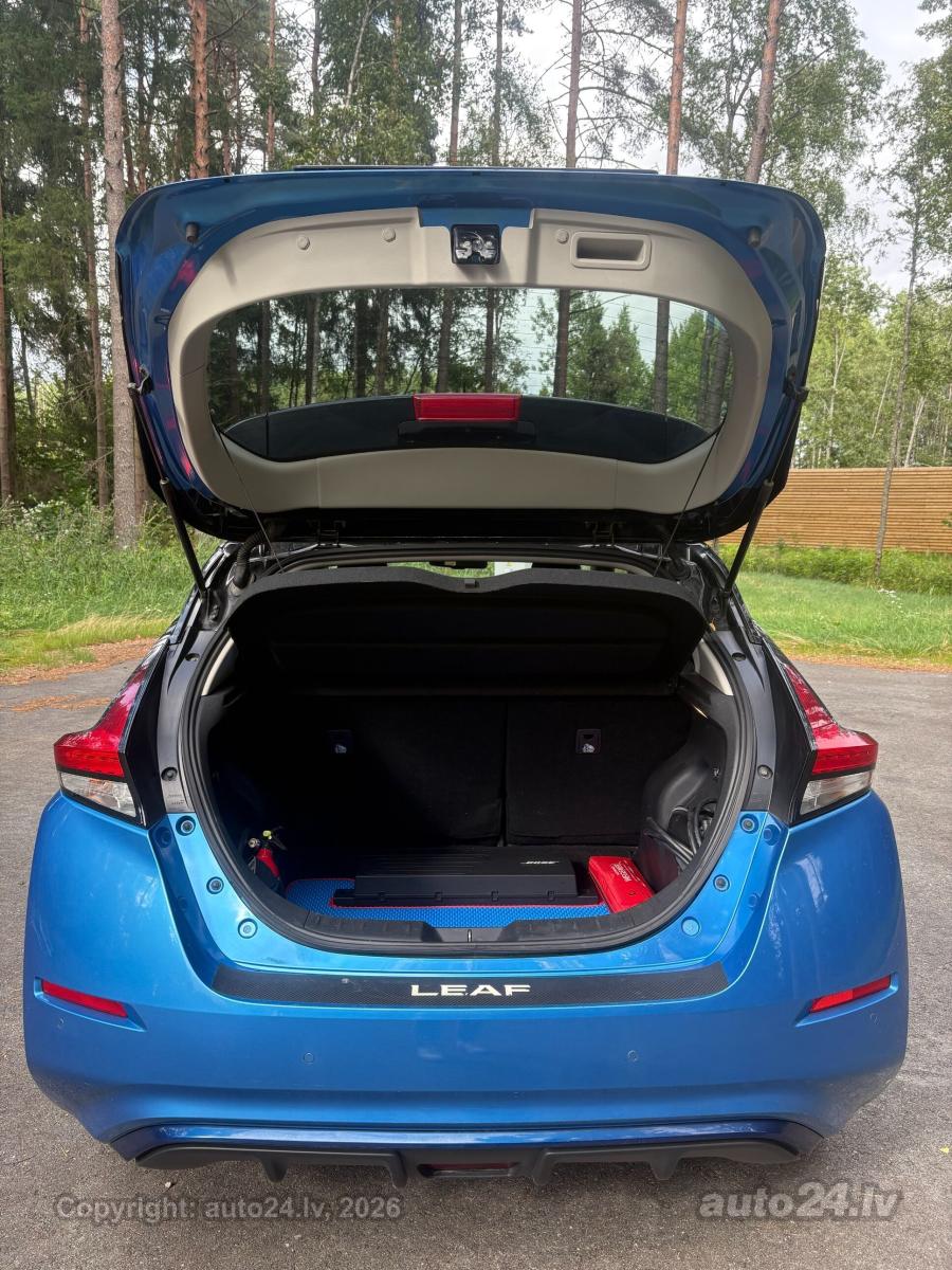 Zils Nissan Leaf 2020 Saku, ar dzinēja tilpumu 0.00 L un nobraukumu 58 tūkst. km par 15400 €, foto 6 vietnē AUTOMOTO.COM.LV