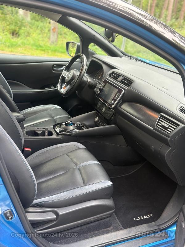 Blue Nissan Leaf 2020 in Saku, with an engine capacity of 0.00 L and mileage of 58 thousand km for 15400 €, photo 8 on AUTOMOTO.COM.LV