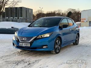 Blue Nissan Leaf 2021 in Tallinn, with an engine capacity of 0.00 L and mileage of 43 thousand km for 17900 €, photo 2 on AUTOMOTO.COM.LV