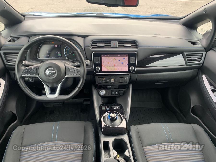Blue Nissan Leaf 2021 in Tallinn, with an engine capacity of 0.00 L and mileage of 54 thousand km for 14900 €, photo 15 on AUTOMOTO.COM.LV