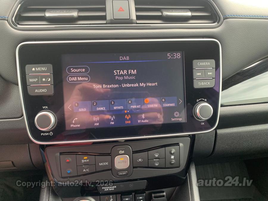 Blue Nissan Leaf 2021 in Tallinn, with an engine capacity of 0.00 L and mileage of 54 thousand km for 14900 €, photo 20 on AUTOMOTO.COM.LV