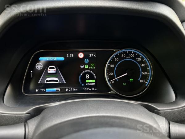 Zils Nissan Leaf 2021 Rīga, ar dzinēja tilpumu 0.00 L un nobraukumu 103 tūkst. km par 17550 €, foto 7 vietnē AUTOMOTO.COM.LV
