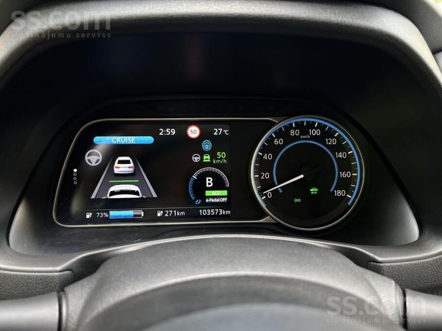Zils Nissan Leaf 2021 Rīga, ar dzinēja tilpumu 0.00 L un nobraukumu 103 tūkst. km par 17550 €, foto 8 vietnē AUTOMOTO.COM.LV