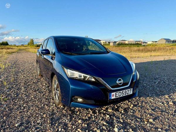 Blue Nissan Leaf 2021 in Vilnius, with an engine capacity of 0.00 L and mileage of 44 thousand km for 18500 €, photo 4 on AUTOMOTO.COM.LV