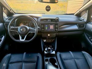 Blue Nissan Leaf 2021 in Vilnius, with an engine capacity of 0.00 L and mileage of 44 thousand km for 18500 €, photo 9 on AUTOMOTO.COM.LV