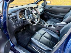 Blue Nissan Leaf 2021 in Vilnius, with an engine capacity of 0.00 L and mileage of 44 thousand km for 18500 €, photo 10 on AUTOMOTO.COM.LV