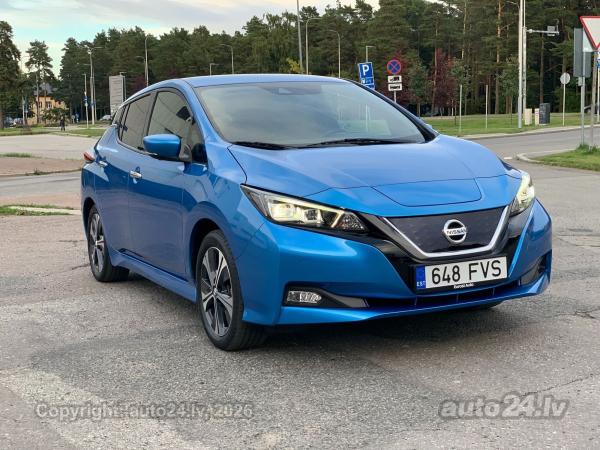 Blue Nissan Leaf 2021 in Tallinn, with an engine capacity of 0.00 L and mileage of 51 thousand km for 15900 €, photo 3 on AUTOMOTO.COM.LV