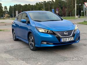 Blue Nissan Leaf 2021 in Tallinn, with an engine capacity of 0.00 L and mileage of 51 thousand km for 15900 €, photo 3 on AUTOMOTO.COM.LV