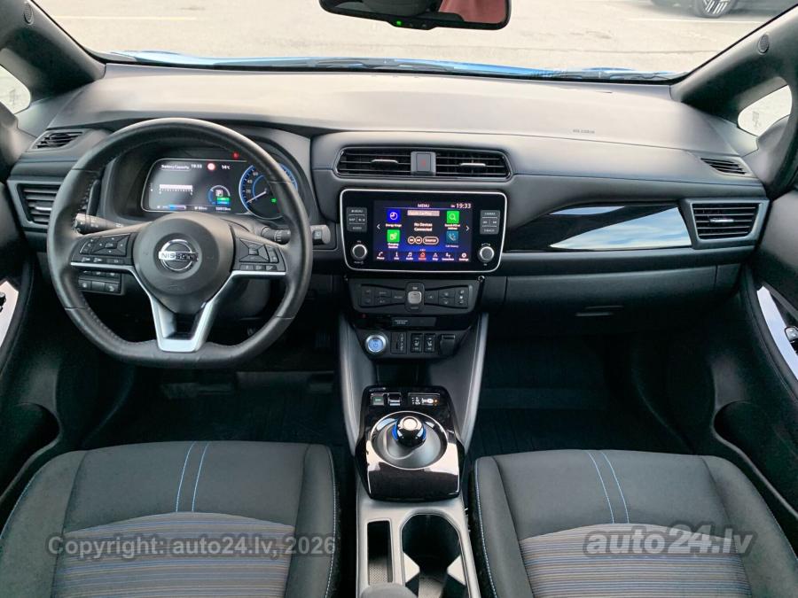 Blue Nissan Leaf 2021 in Tallinn, with an engine capacity of 0.00 L and mileage of 51 thousand km for 15900 €, photo 15 on AUTOMOTO.COM.LV