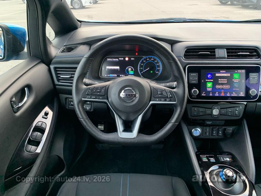 Blue Nissan Leaf 2021 in Tallinn, with an engine capacity of 0.00 L and mileage of 51 thousand km for 15900 €, photo 16 on AUTOMOTO.COM.LV
