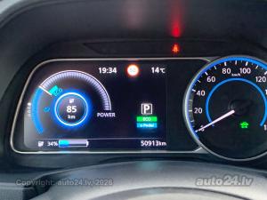 Blue Nissan Leaf 2021 in Tallinn, with an engine capacity of 0.00 L and mileage of 51 thousand km for 15900 €, photo 18 on AUTOMOTO.COM.LV