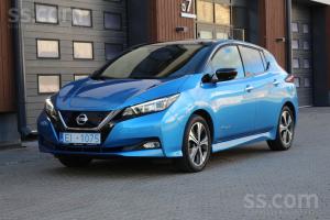 Blue Nissan Leaf 2020 in Riga, with an engine capacity of 0.00 L and mileage of 92 thousand km for 16500 €, photo 3 on AUTOMOTO.COM.LV