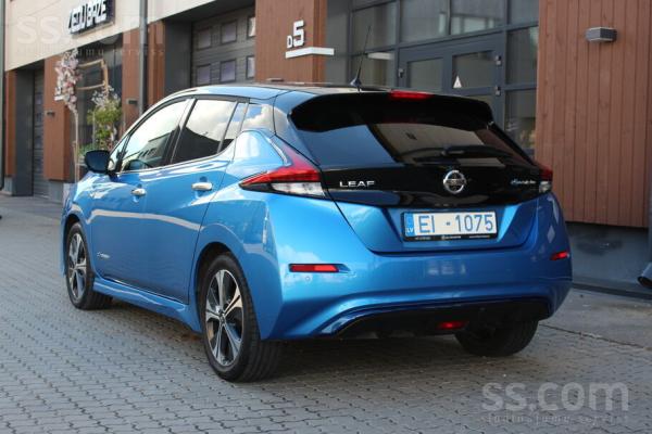 Nissan Leaf 2020 in Riga on AUTOMOTO.COM.LV Blue Nissan Leaf 2020 in Riga, with an engine capacity of 0.00 L and mileage of 92 thousand km for 16500 €, photo 4 on AUTOMOTO.COM.LV