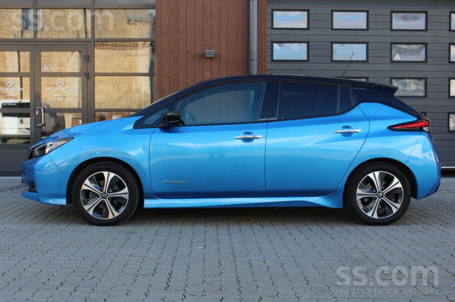Blue Nissan Leaf 2020 in Riga, with an engine capacity of 0.00 L and mileage of 92 thousand km for 16500 €, photo 8 on AUTOMOTO.COM.LV