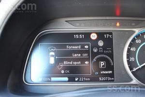 Blue Nissan Leaf 2020 in Riga, with an engine capacity of 0.00 L and mileage of 92 thousand km for 16500 €, photo 23 on AUTOMOTO.COM.LV