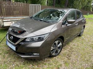 Brown Nissan Leaf 2018 in Riga, with an engine capacity of 0.00 L and mileage of 152 thousand km for 9700 €, photo  on AUTOMOTO.COM.LV