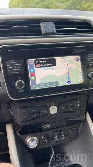 Brown Nissan Leaf 2018 in Riga, with an engine capacity of 0.00 L and mileage of 152 thousand km for 9700 €, photo 8 on AUTOMOTO.COM.LV