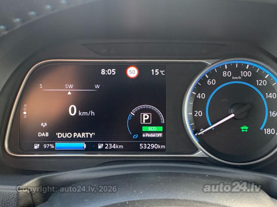 Brown Nissan Leaf 2021 in Tallinn, with an engine capacity of 0.00 L and mileage of 53 thousand km for 14900 €, photo 18 on AUTOMOTO.COM.LV