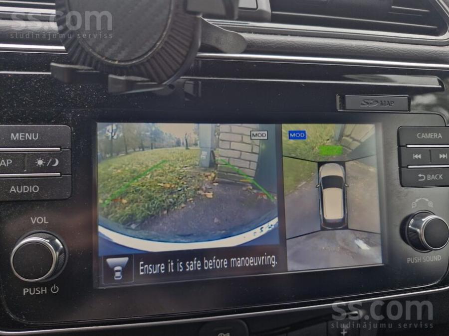 Green Nissan Leaf 2018 in Riga, with an engine capacity of 0.00 L and mileage of 113 thousand km for 11700 €, photo 13 on AUTOMOTO.COM.LV