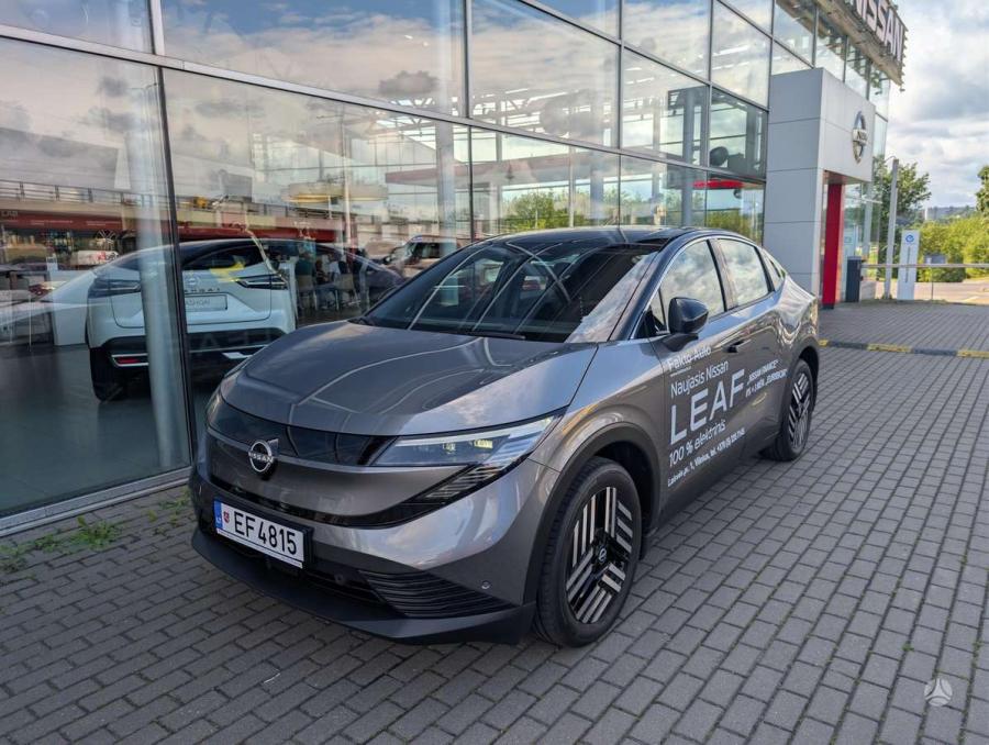 Pelēks Nissan Leaf 2026 Viļņa, ar dzinēja tilpumu 0.00 L un nobraukumu 0 tūkst. km par 40890 €, foto 1 vietnē AUTOMOTO.COM.LV