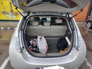 Grey Nissan Leaf 2012 in Klaipeda, with an engine capacity of 0.00 L and mileage of 153 thousand km for 2100 €, photo 12 on AUTOMOTO.COM.LV