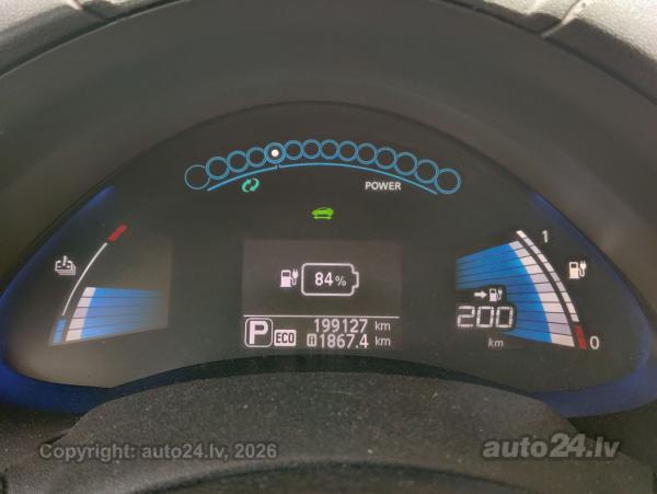 Grey Nissan Leaf 2013 in Tartu, with an engine capacity of 0.00 L and mileage of 199 thousand km for 8500 €, photo 9 on AUTOMOTO.COM.LV