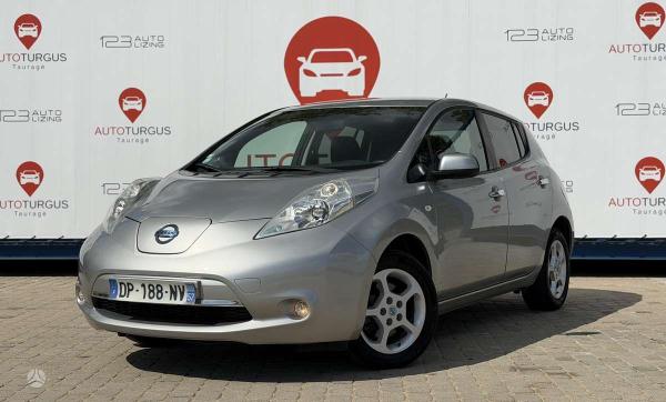 Grey Nissan Leaf 2015 in Taurage, with an engine capacity of 0.00 L and mileage of 73 thousand km for 5300 €, photo 1 on AUTOMOTO.COM.LV