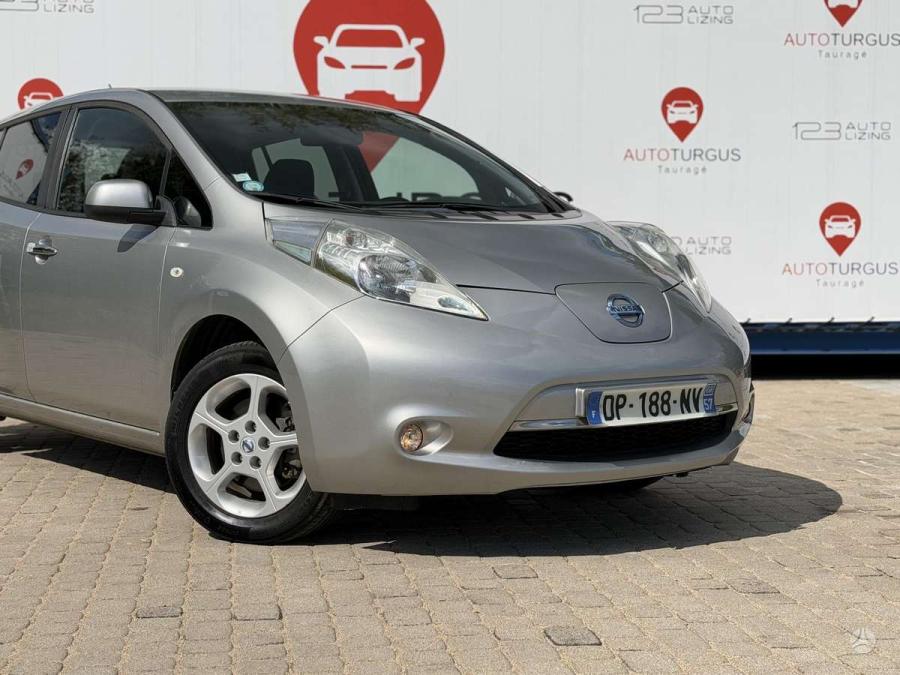Grey Nissan Leaf 2015 in Taurage, with an engine capacity of 0.00 L and mileage of 73 thousand km for 5300 €, photo 11 on AUTOMOTO.COM.LV