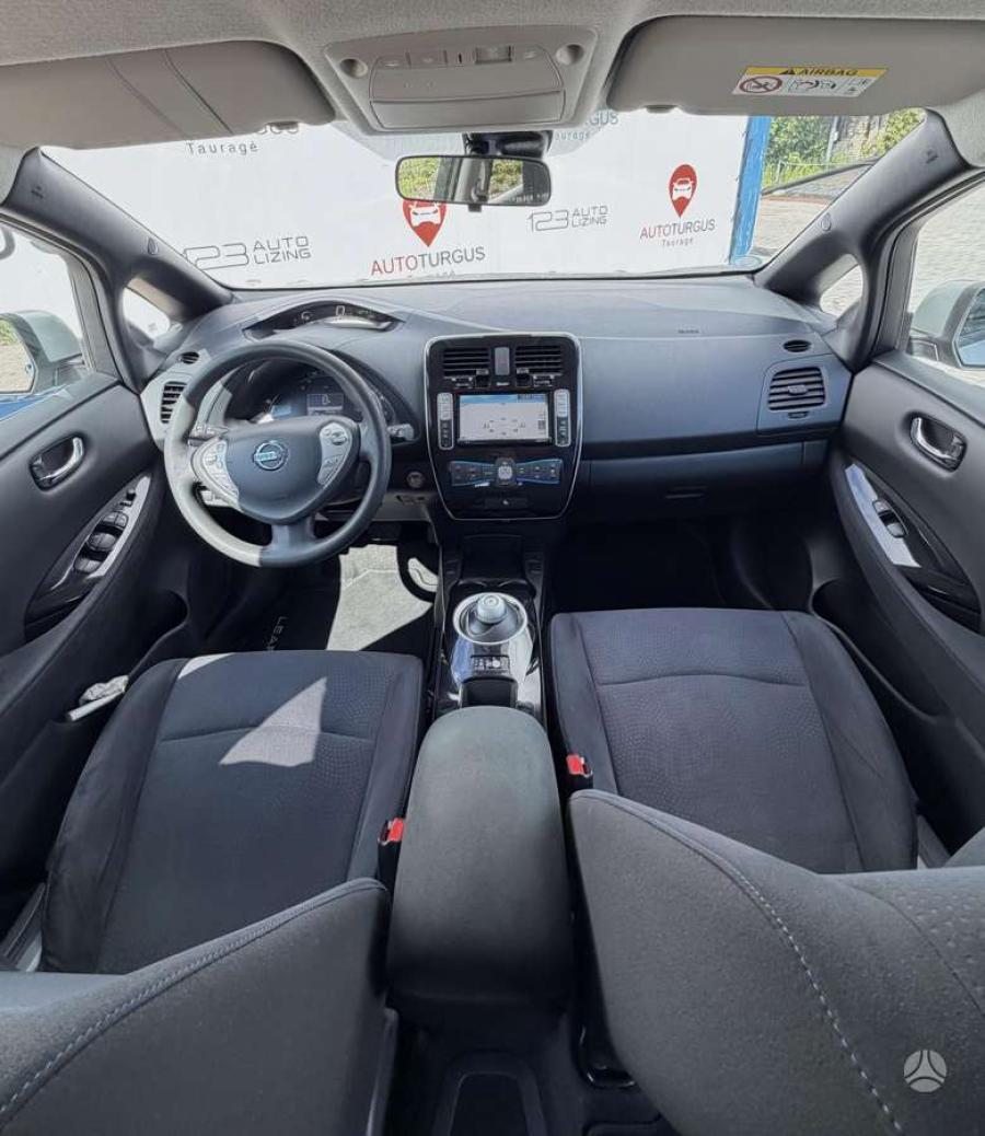 Grey Nissan Leaf 2015 in Taurage, with an engine capacity of 0.00 L and mileage of 73 thousand km for 5300 €, photo 30 on AUTOMOTO.COM.LV