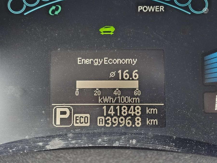 Grey Nissan Leaf 2017 in Vilnius, with an engine capacity of 0.00 L and mileage of 142 thousand km for 4000 €, photo 8 on AUTOMOTO.COM.LV